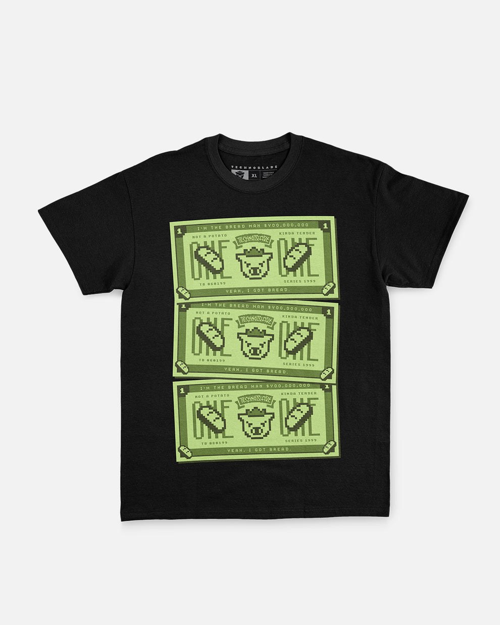 Technoblade 'The Bread Man' Tee (Black) – Technoblade Official