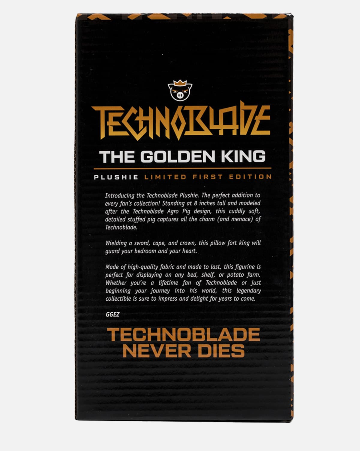 Technoblade 'Golden King' Metallic Gold Plushie (Limited Edition ...