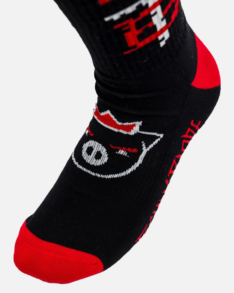 Technoblade 'GGEZ' Socks (Black/Red) – Technoblade Official